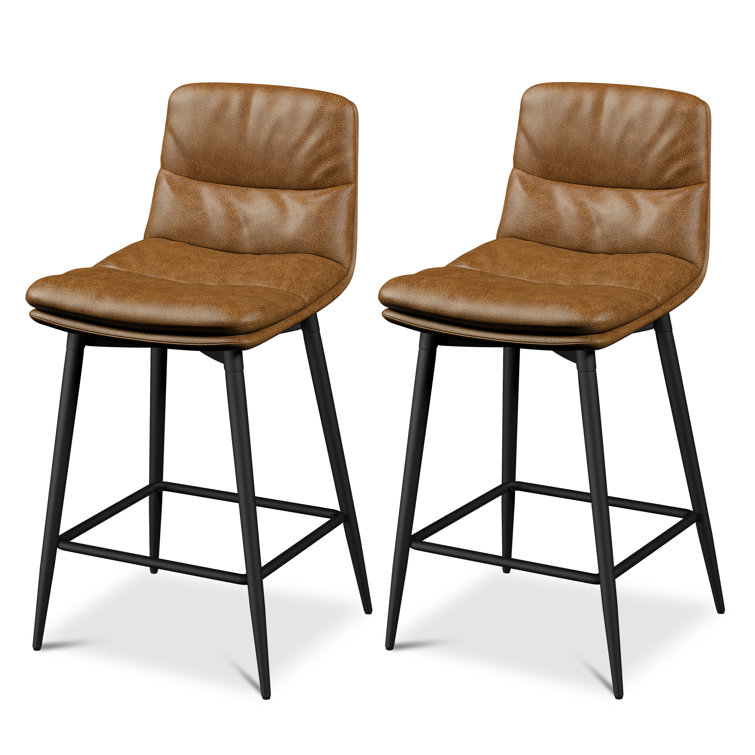 George Oliver Malakeh Upholstered Counter Stool | Wayfair